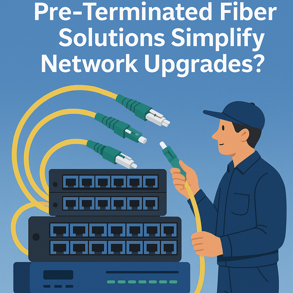 How Pre-Terminated Fiber Solutions Simplify Network Upgrades | AIMIFIBER